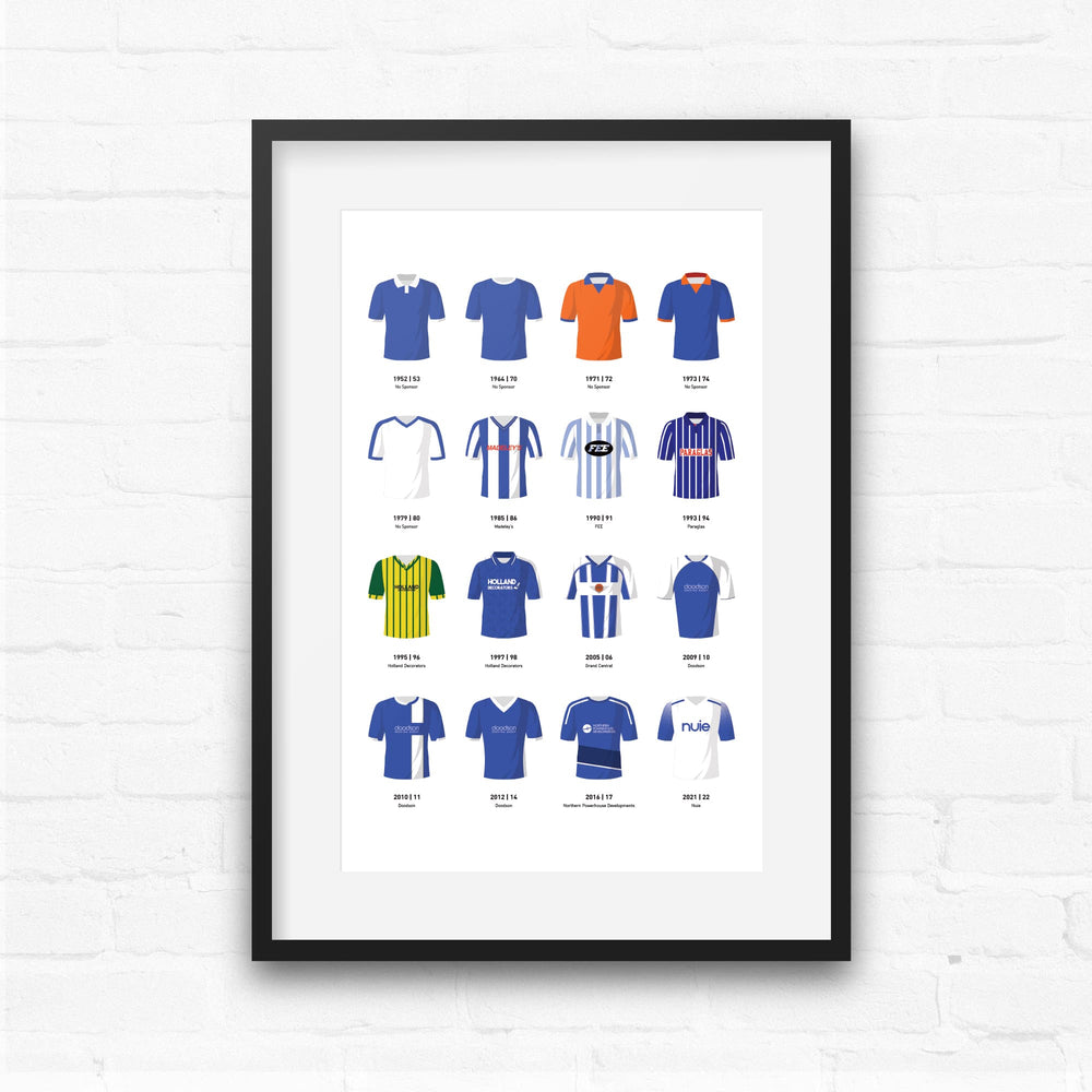 Halifax Classic Kits Football Team Print Gift